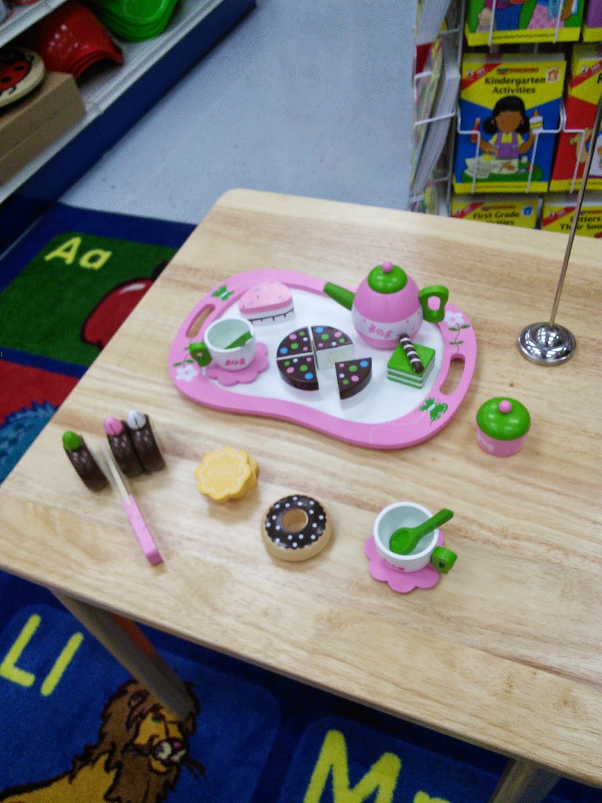 They even had a computer set up so children can try out the software ...